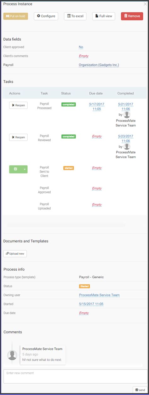 Payroll Workflow Process Management In Cloud