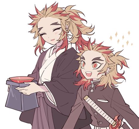 Rengoku Kyoujurou And Rengoku Senjurou Kimetsu No Yaiba Drawn By Meremero Danbooru