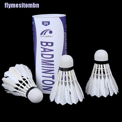 3st Badminton Natural Spring Ball With Real Feathers White Spring Ball Beecost