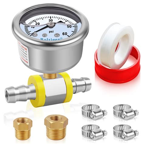 Boltigen Fuel Pressure Gauge 38 Barb Fuel Pressure