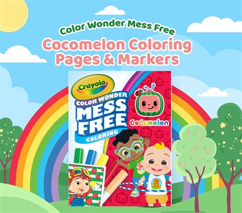 Crayola Color Wonder Mess Free Cocomelon 18 Coloring Pages And 5 Markers