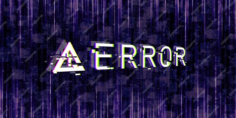 premium photo glitch effect computer danger symbols hacked errors