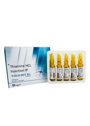 Thiamine 100 Mg Injection Packaging Size 2 Ml Vial At ₹ 506piece In