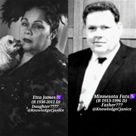 Knowledgecjanice 🎙singer Etta James And Pool Player Minnesota Fats🎱 Etta James Was Born In Los