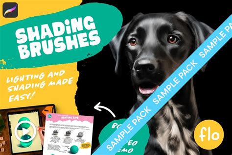 Shading Brushes For Procreate Sample Pack Design Cuts
