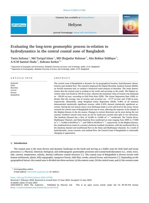 Pdf Evaluating The Long Term Geomorphic Process In Relation To