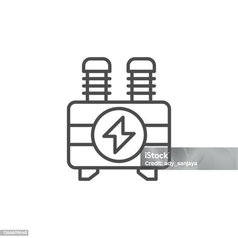전기 변압기 라인 채워진 색상 글리프 아이콘 윤곽 벡터 기호 흰색에 격리 선형 스타일의 그림 고전압 발전소 기호 로고