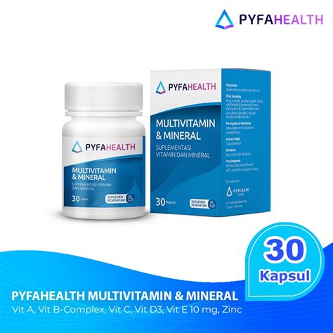 Jual Pyfahealth Multivitamin And Mineral Suplemen Multivit Zinc 30 Kapsul Shopee Indonesia