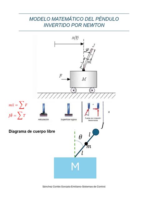 Modelo Matemático Del Péndulo Invertido Por Newton Pdf
