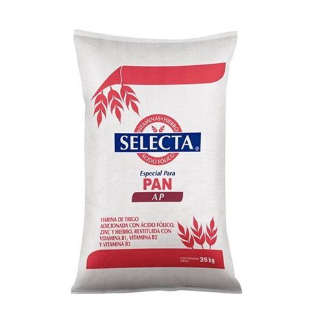 Harina Selecta Pan Ap Bulto 25 Kg 6168 Comercial Treviño