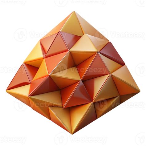 Abstract Geometric 3d Pyramid 55298015 Png