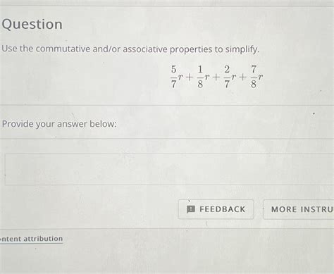 solved questionuse the commutative and or associative