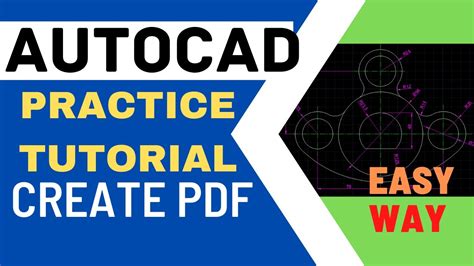 Autocad 2d Practice Tutorial Autocad 2d For Beginners 2d Drawing Engg Pathshala Youtube