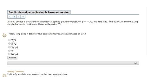 solved a small object is attached to a horizontal spring