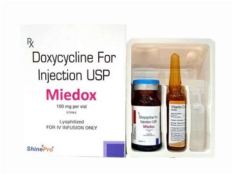 Doxycycline For Injection Usp 100mg At 950 Vial Panchkula ID 23706779330
