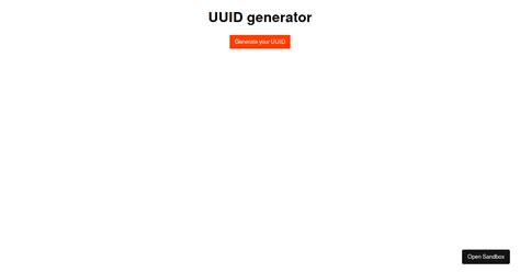 Svelte Generate Uuid Forked Codesandbox