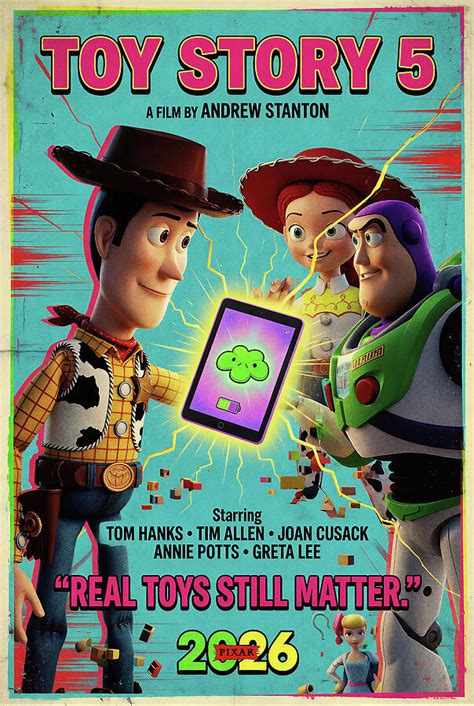 Toy Story 5 Minimal Movie Poster Retro Film Poster Vintage 2026