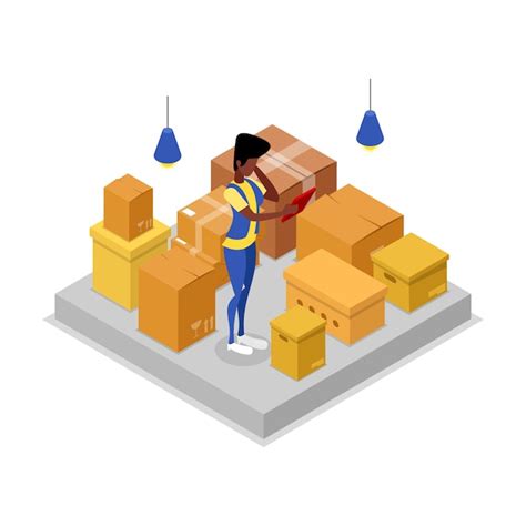 Premium Vector Delivery Company Isometric 3d Illustration