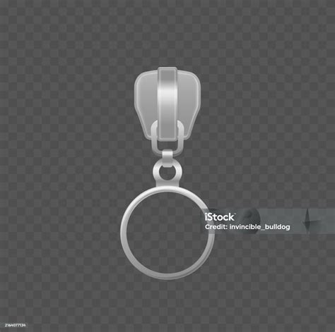 투명한 배경에 고립 된 원형 링이 있는 금속 지퍼 풀 상세한 고품질 벡터 일러스트 레이 션 3차원 형태에 대한 스톡 벡터 아트 및 기타 이미지 Istock