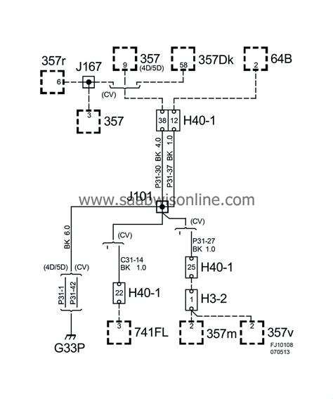 Crimp Connection J101 Main Harness 9 3 9440 2008 Saab Workshop