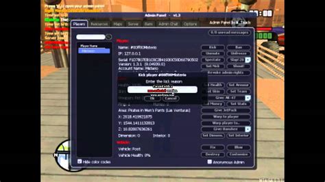 mta 1 3 1 admin panel by lil toady youtube