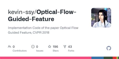 Github Kevin Ssyoptical Flow Guided Feature Implementation Code Of