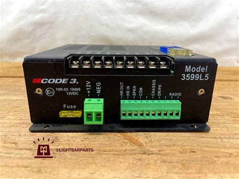 Code 3 Model 3599l5 Series Siren Amplifier Lightbar Controller Artofit
