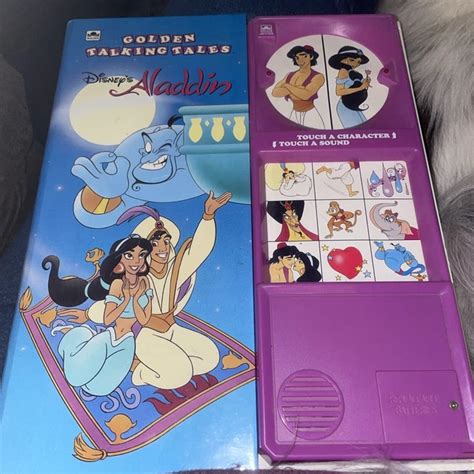 Golden Sound Story Book Aladdin Electronic Storybook Music Disney Vintage 1993 £1358 Picclick Uk