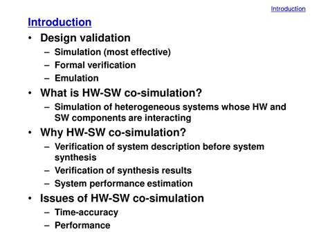 hardware software co simulation ppt download