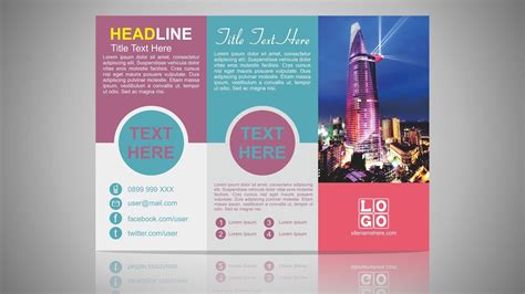 Fold Brochure Design Coreldraw Tutorial Fold Brochure 53 Off