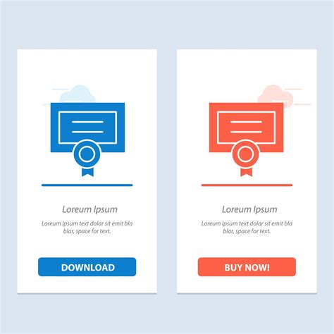 Award Certificate Degree Diploma Blue And Red Download And Buy Now Web