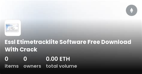 Essl Etimetracklite Software Free Download With Crack Collection OpenSea