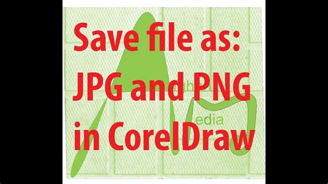 How To Save Files In CorelDraw YouTube