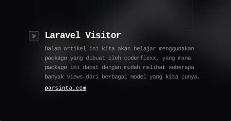 laravel visitor