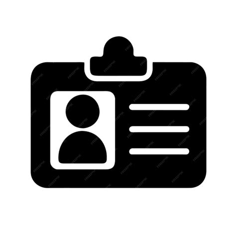 Id card pictogram | Premium AI-generated vector
