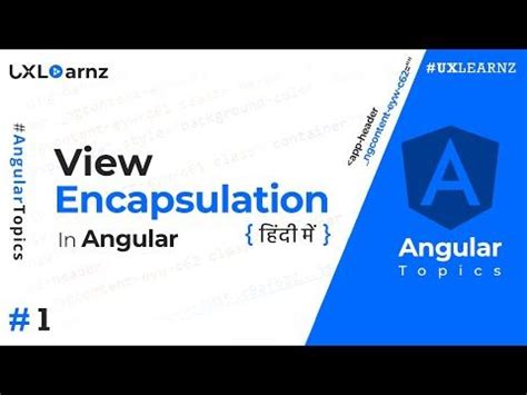 View Encapsulation In Angular In Hindi Angular Tutorial In Hindi YouTube