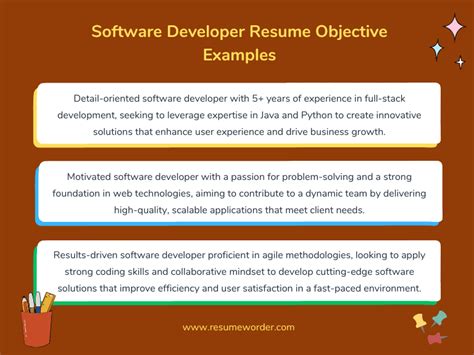 27 Software Developer Resume Objective Statement Examples Resumeworder