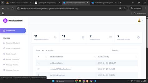 Best Online Hostel Management System Project In Php With Source Code