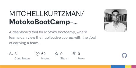 Github Mitchellkurtzmanmotokobootcamp Dashboard A Dashboard Tool