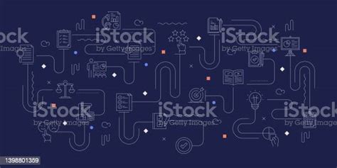 평가 관련 벡터 배너 디자인 개념 아이콘이 있는 모던 라인 스타일 0명에 대한 스톡 벡터 아트 및 기타 이미지 0명 개념 검사 보기 Istock