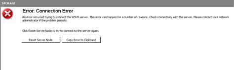 Wsus Connection Error James Summerlins Blog