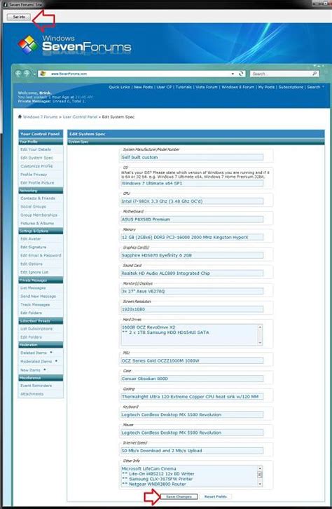 System Info See Your System Specs Tutorials