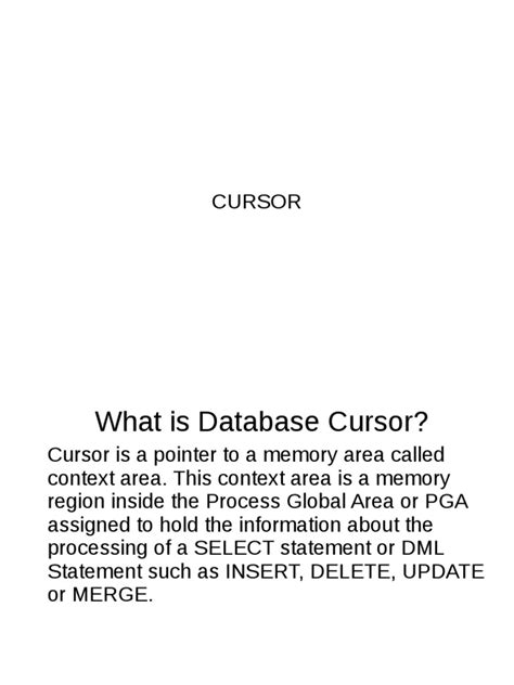 cursor pdf pl sql parameter computer programming