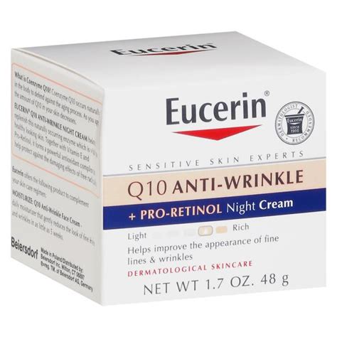Eucerin Night Cream Pro Retinol Q10 Anti Wrinkle Publix Super Markets