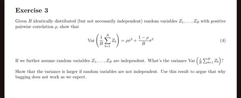 Solved Exercise Given B Identically Distributed But Not Chegg