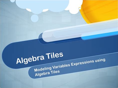 video tutorial algebra tiles 6 media4math