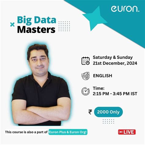 Bigdata Dataanalytics Hadoop Spark Dataengineering Professionaldevelopment Euron