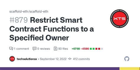 Restrict Smart Contract Functions To A Specified Owner By RedBlood Pull Request