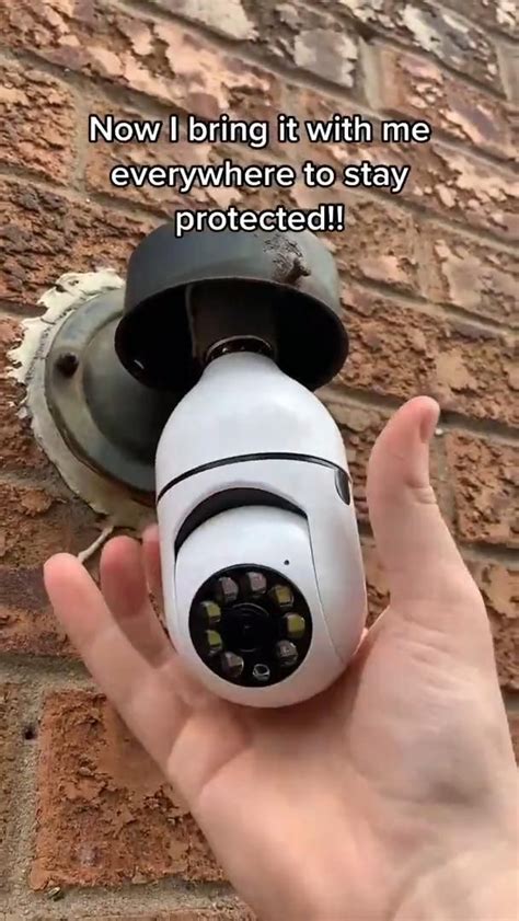 Wireless Wifi Light Bulb Camera Security Camera Home Gadgets Video