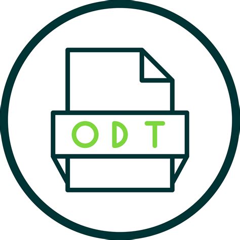 odt file format icon 15991797 vector art at vecteezy